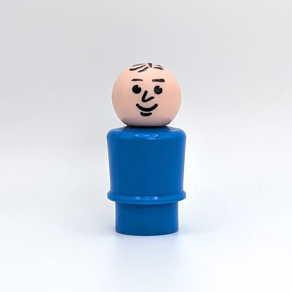 Man - Blue Body | Stamped Hair - Fisher Price Little People – Old World ...